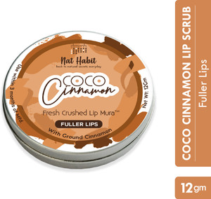 Nat Habit Cocoa Cinnamon Lip Mura, Lip Scrub for Lip Lightening ...