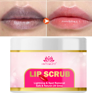 INTIMIFY Lip Scrub for Dark, Pigmented, Chapped & Dry Lips, Men & Women ...