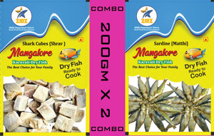 zmz Mangalore Karavali Dry Fish Shark 200gm and SARDINE (MATTI) 200gm ...