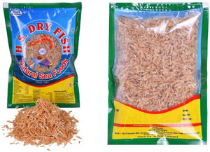 H.S Dry Fish Fish COMBO Dry Shrimp(Prawn Small) 80g Dry Prawns(Big) 80g ...