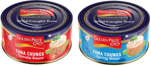 Golden Prize Tuna Chunk in Tomato Sauce x 6 unit & Springwater x 6 unit ...
