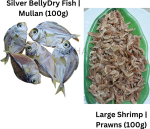 AL-HAQQ Silver Belly | Mullan (Kara) (100 grams) and Shrimp | Prawns ...