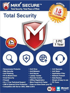 Max Secure Total Security 3.0 User 1 Year - Buy Max Secure Total ...