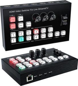 microware HDMI Video Mixer Switcher, Live Streaming, 4-Channel, Multi ...