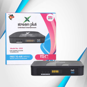 STREAM PLUS MPEG-2 SD DVB-S Digital FTA Set-Top Box GET LIFETIME FREE ...