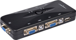 Octec 4-Port USB KVM Switch | VGA Splitter for Keyboard, Mouse ...
