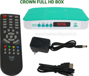 CROWN Mpeg-4 Inbuilt Wi-fi 150+ Tv Channels Lifetime Free Set Top Box ...