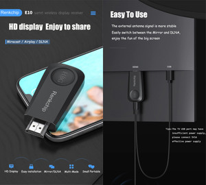Extremus ™Renkchip E10HD 1080p Wireless WiFi Display TV dongle Tv ...