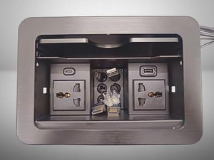 audiovan Desktop Cable Cubby Popup Box with HDMI Cable,USB Interface 10 ...