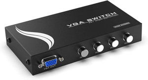REC Trade 4 Port VGA Switch, 4 in 1 Out VGA Splitter Switch Box for PC ...