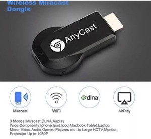 GUGGU CLR-4K HD Wireless HDMI Display Adapter Anycast WiFi Miracast ...