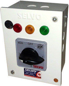 Selvo 40A SPN PHASE SELECTOR ENCLOSURE (With 1 pole 3 way rotary switch ...