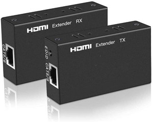 Mak World HDMI Extender Over Cat 5e/6/7, HDMI Ethernet Extender Adapter ...