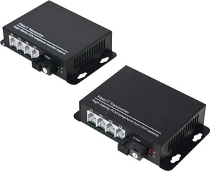 BOXNUBE RJ11 Telephone Line Fiber Extender 4 Channel Pair 4P Fiber ...