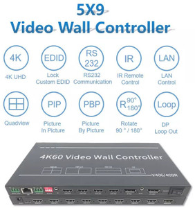 microware Video Wall Controller 4K 8K HDMI TV Rotating Splicing ...