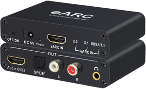 microware 192KHz eARC/ARC Audio Extractor HDMI eARC ARC Audio to HDMI ...