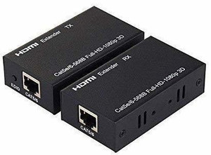 microware HDMI Extender Repeater Transmitter/Sender and Receiver Over ...