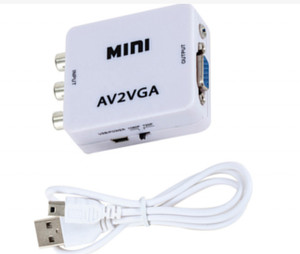 Tobo Mini AV2VGA Video Convertor Box AV RCA to VGA Video Converter TD ...