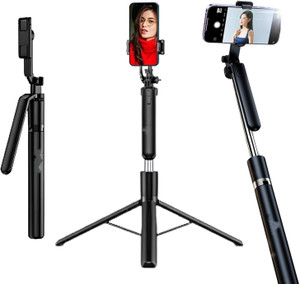 Hold up Long Selfie Stick with Wireless Remote and Tripod Stand for All ...