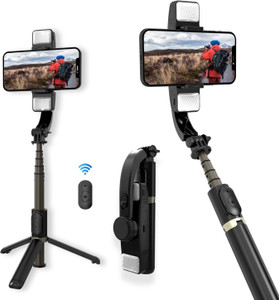 Hold up Gimbal Stabilizer, 360° Rotation Tripod with Wireless Remote ...