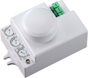 BytBots Occupancy Body Motion Detector (White), Microwave/Radar Motion ...