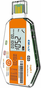 Elitech LogEt 1 Temperature Data Logger Single Use PDF Report USB Port ...