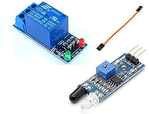 ERH India 1 Set IR Sensor 3 Pin Module with Single Channel Relay Module ...