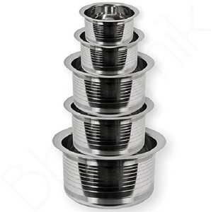 NARV Stainless Steel Patila Bhagona Tope Handi Milk Storage Tapeli ...