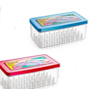 HouseOfCommon Thread and Needle box-Big Size 50 spools Empty Thread Box ...