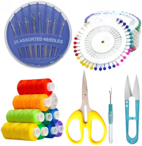 DECRONICS 54 PCS Needle and Thread Box | Sui Dhaga Kit |Thread Box Set ...