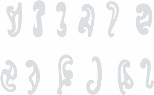 Artinova Plastic French Curves Drawing Drafting Template Stencil, Set ...