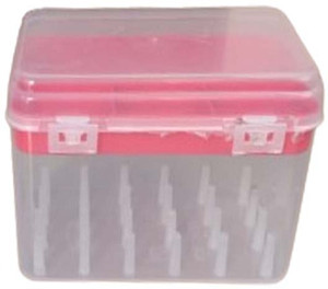 LOWBADEN Red Color Sewing Thread and Empty Storage Box Threads Sewing ...