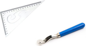 Crafts Haveli Tailoring Combo 2 Items L Curve Scale & Tracing Wheel-1 ...