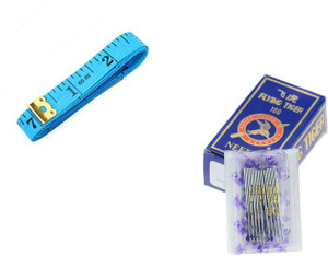 Crafts Haveli Tailoring Combo 2 Items Measuring Tape-1 & Sewing Needle ...