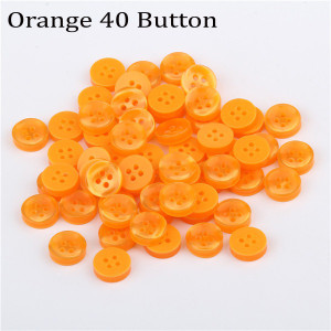 Crafts Haveli Resin Button 4 Hole for Tailoring Material Orange 40 ...