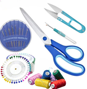 DECRONICS Threads, Scissor,Needle Compact, Seam Ripper, Thread Cutter ...