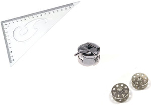 Crafts Haveli Tailoring Combo 2 Items L Curve Scale & Bobbin 2Pc _ Case ...