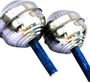 TUNETOWN pair of superior quality maracas with silver polish Maracas ...