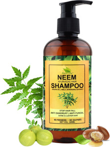 nature leaf Neem Ayurvedic Hair Shampoo with Argan Amla & Bhringraj ...