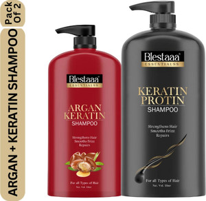 blestaaa essentialss ARGAN Keratin Smooth Shin Shampoo - Price in India ...