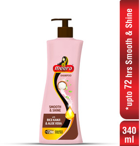 Meera Shampoo with Rice Kanji and Aloe Vera for Smooth and Shiny Hair ...