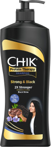 Chik Protein Therophy Strong & Black Shampoo With Black Tea & Flax ...