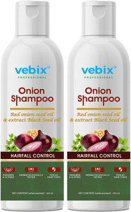 Vebix Professional Onion Shampoo with Onion, Coconut & Plant Keratin ...