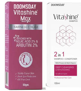 DOOMSDAY Vitashine Max Fairness Cream with vitshine shampoo - Price in ...