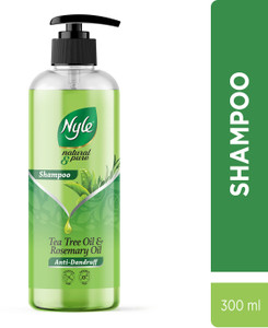 Nyle Natural & Pure Anti Dandruff Shampoo,Paraben Free,With Tea Tree ...