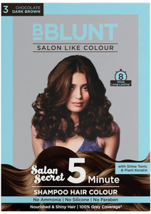 BBlunt Chocolate Dark Brown 5 Minute Shampoo Hair Colour for 100% Grey ...