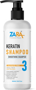 ZARA PLUS Keratin Smoothing Sulphate Free Hair Shampoo - Price in India ...