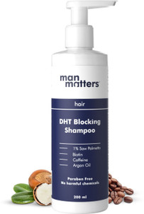 Man Matters DHT Blocker Anti Hair Fall Shampoo | Biotin, Caffeine ...