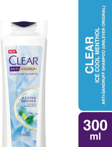 Clear Anti Dandruff Ice Cool Menthol 300 Ml - Price in India, Buy Clear ...