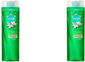 SUNSILK GREEN TEA & WHITE LILY FRESHNESS SHAMPOO 370 ML COMBO PACK OF 2 ...